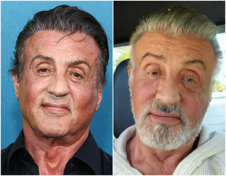 Sylvester Stallone Embraces His Natural Look and Stops Dying His Hair ...