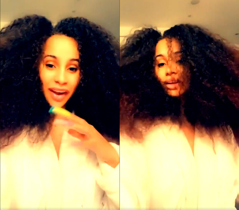 Cardi B Shows Her Natural Hair Without Extensions - Demotix.com