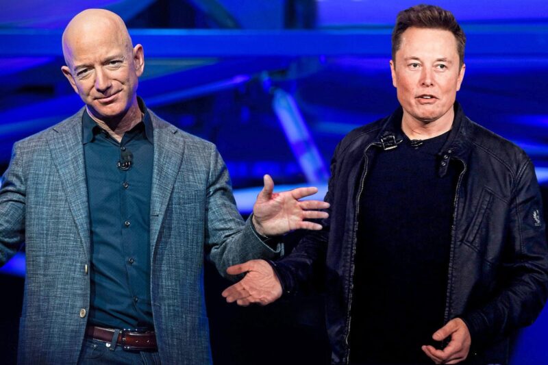 Jeff Bezos and Elon Musk Extend their Rivalry to the Moon
